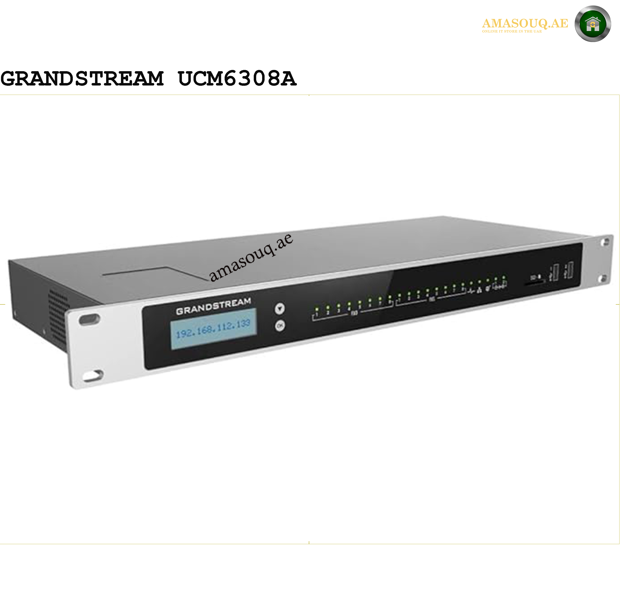 Grandstream PBX - UCM 6308 / UCM 6308A - Buy Online - amasouq.ae – YOUR ONLINE TECH STORE