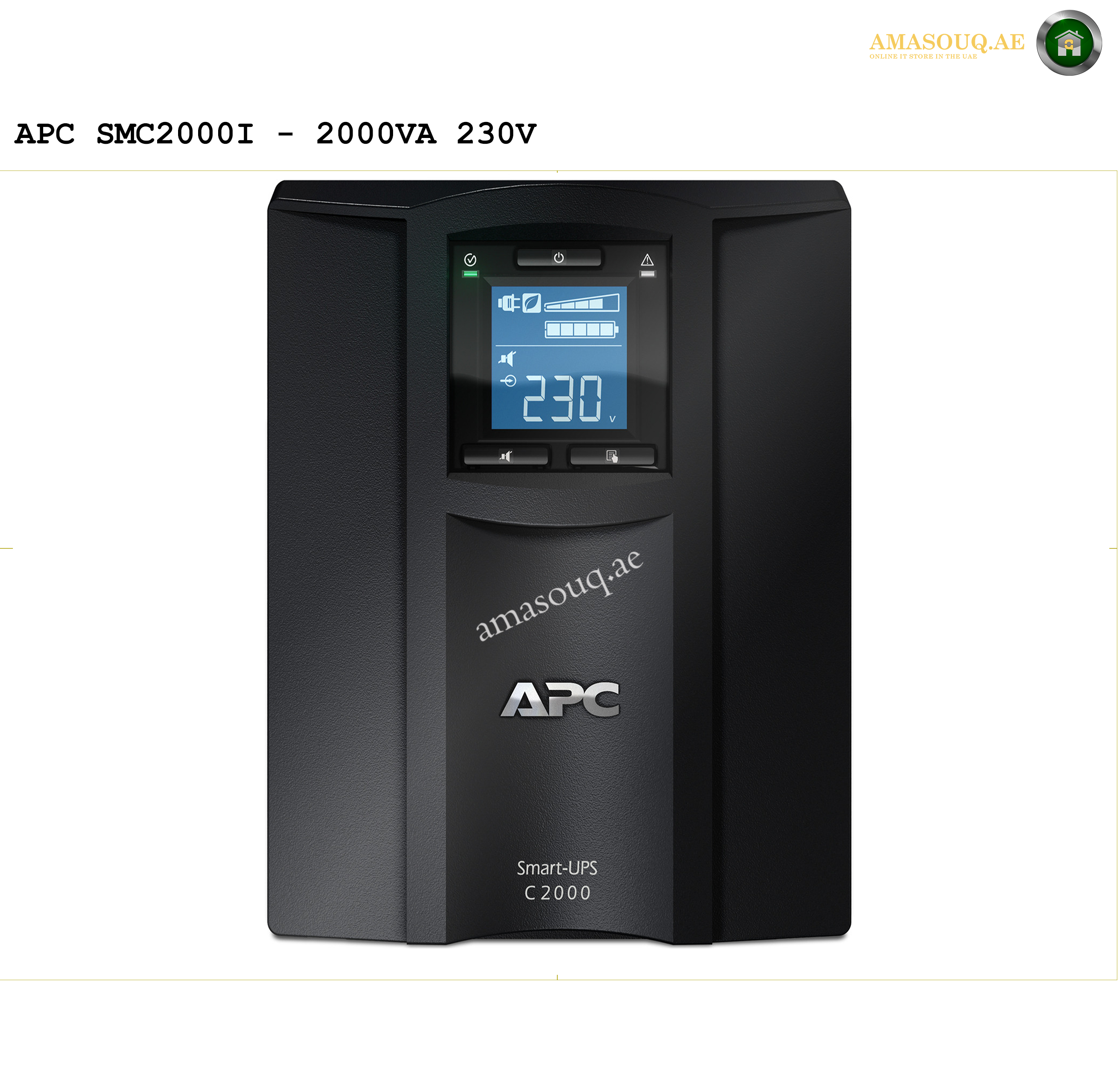 APC SMC2000I Tower - 2000VA / 230V - Buy Online - amasouq.ae – YOUR ...