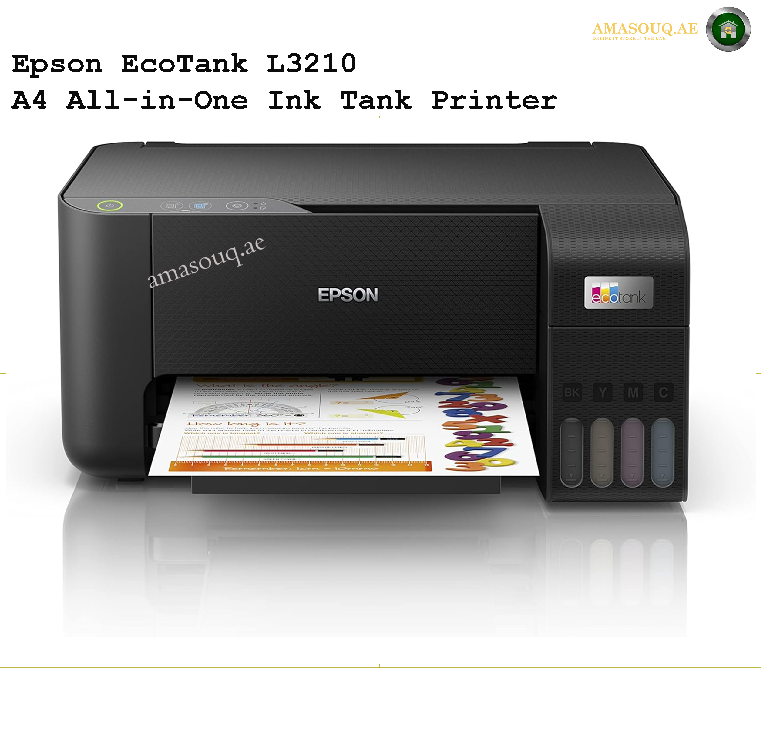 EPSON PRINTER ECOTANK L3210 - Buy Online - amasouq.ae – YOUR ONLINE ...