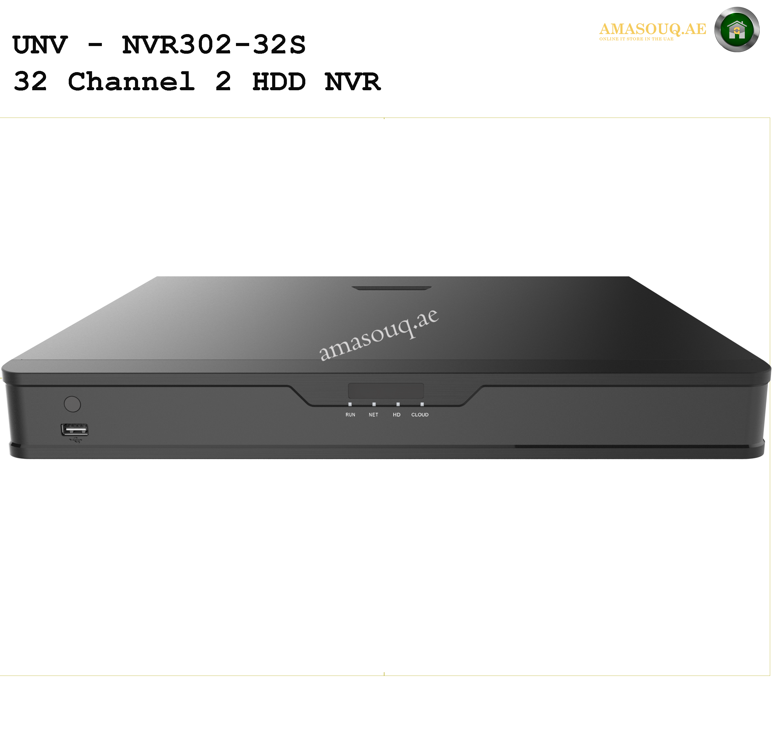 UNV NVR - 32 Channel - NVR302-32S - Buy Online - amasouq.ae – YOUR ...