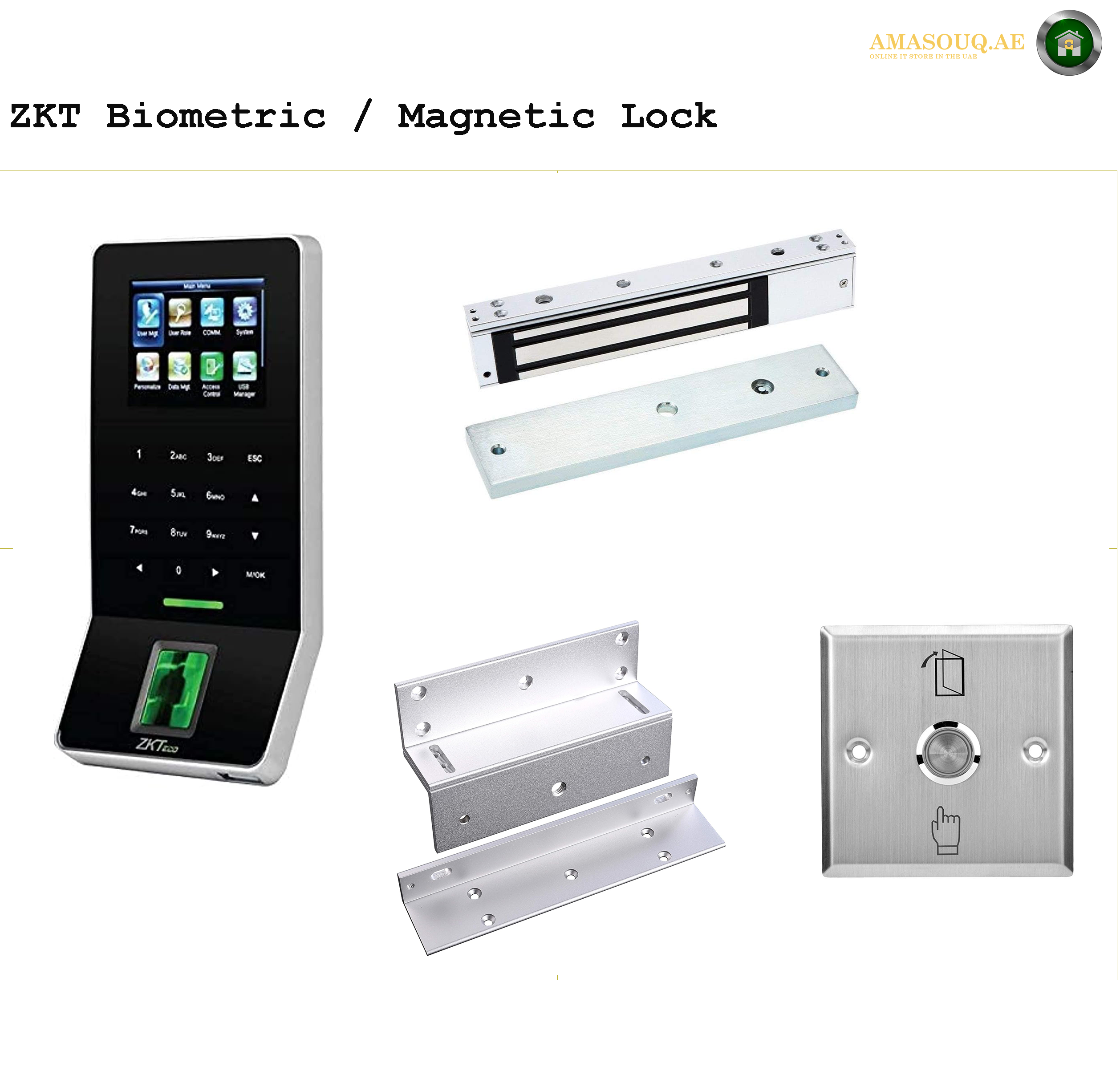 ZKT Biometric / Magnetic Lock - amasouq.ae – YOUR ONLINE TECH STORE