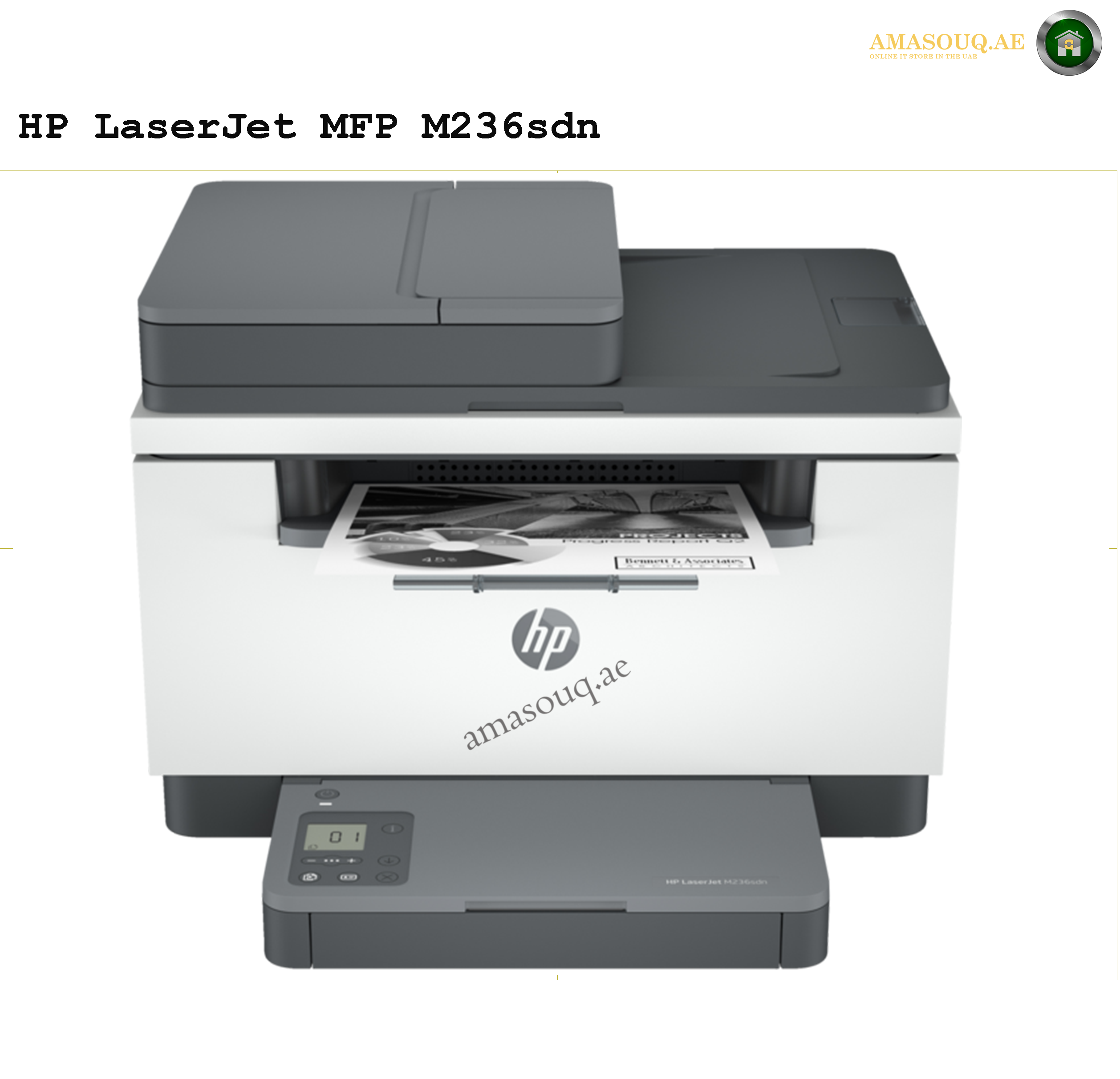 HP Mono LaserJet MFP -M236SDN - Buy Online - amasouq.ae – YOUR ONLINE ...