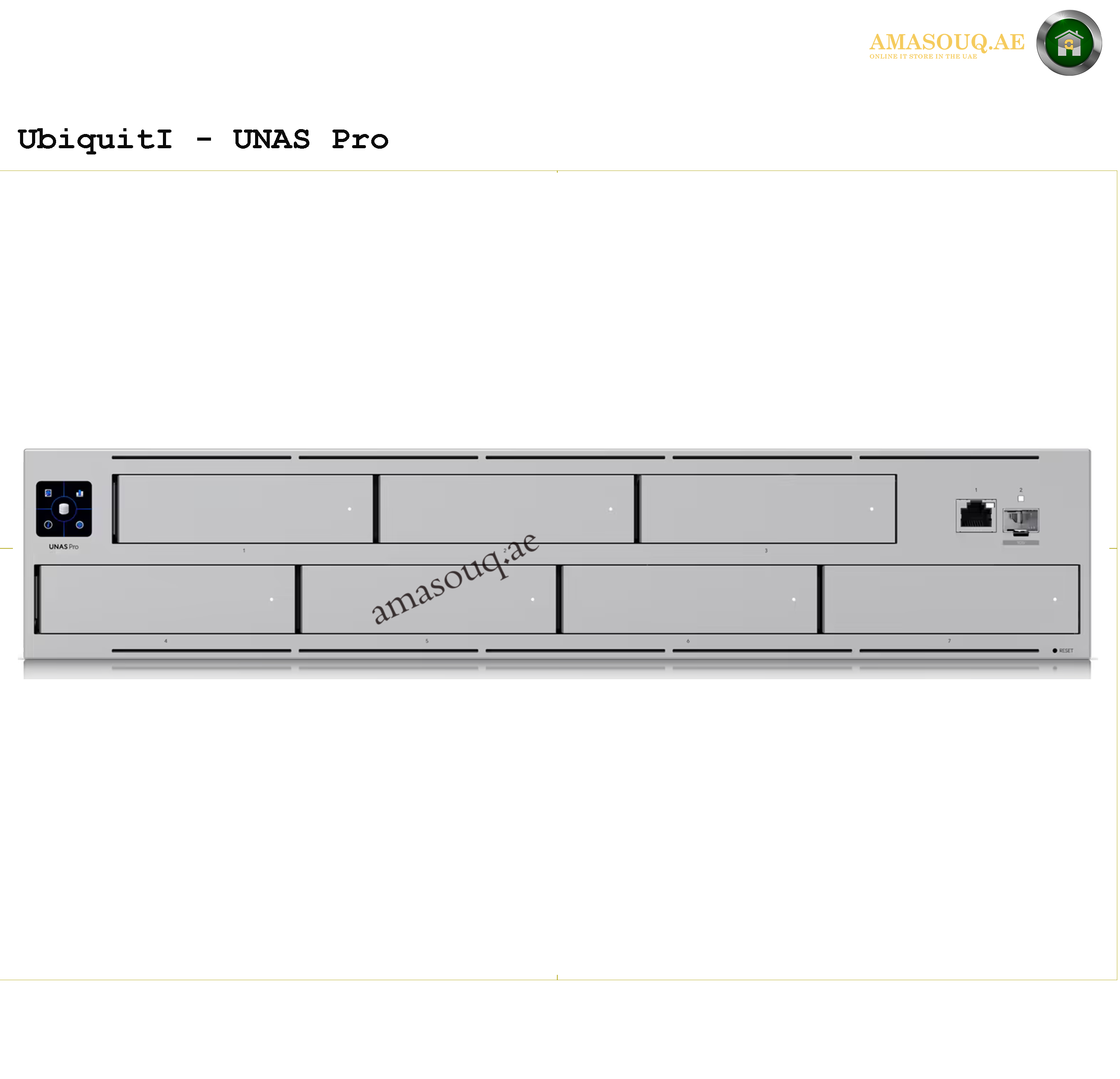 Ubiquiti NAS Storage - UNAS-Pro - Buy Online - amasouq.ae – YOUR ONLINE ...