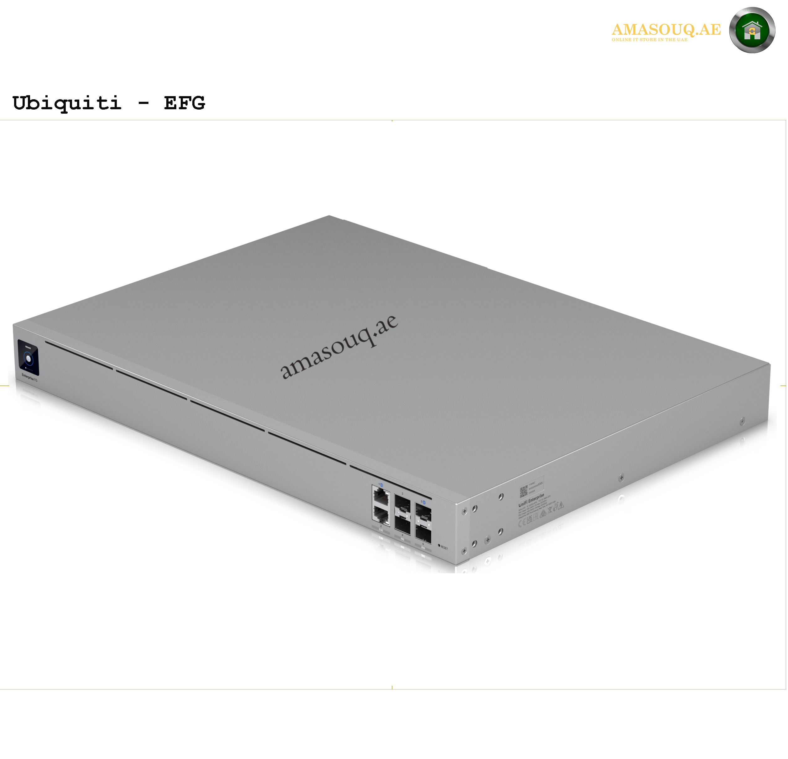 BUY Ubiquiti Enterprise Fortress Gateway EFG | UAE AMASOUQ.AE – YOUR ...