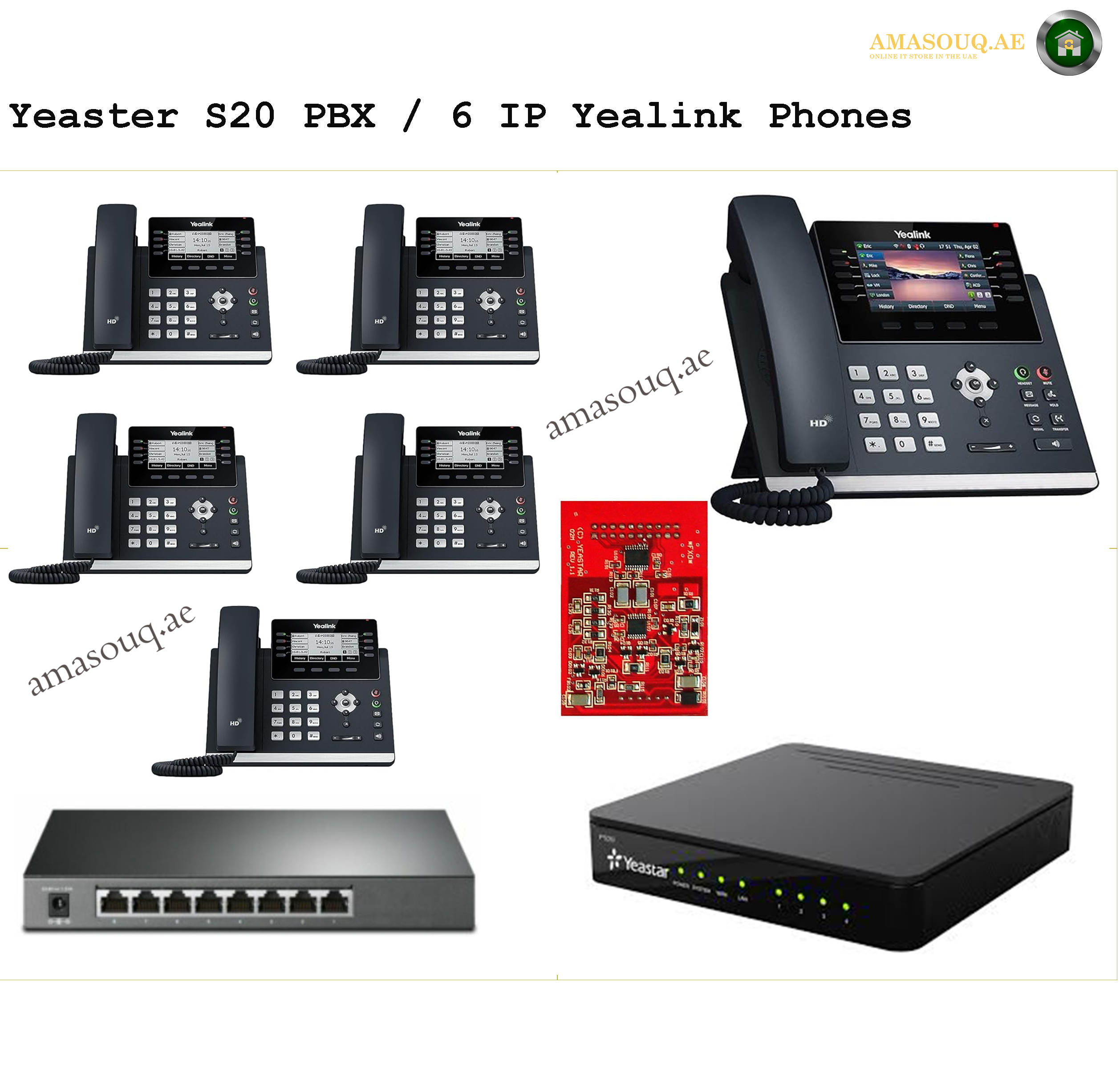 Yeaster - PBX S20 / 6 Big Display / o2 module – UAE IT STORE ONLINE ...