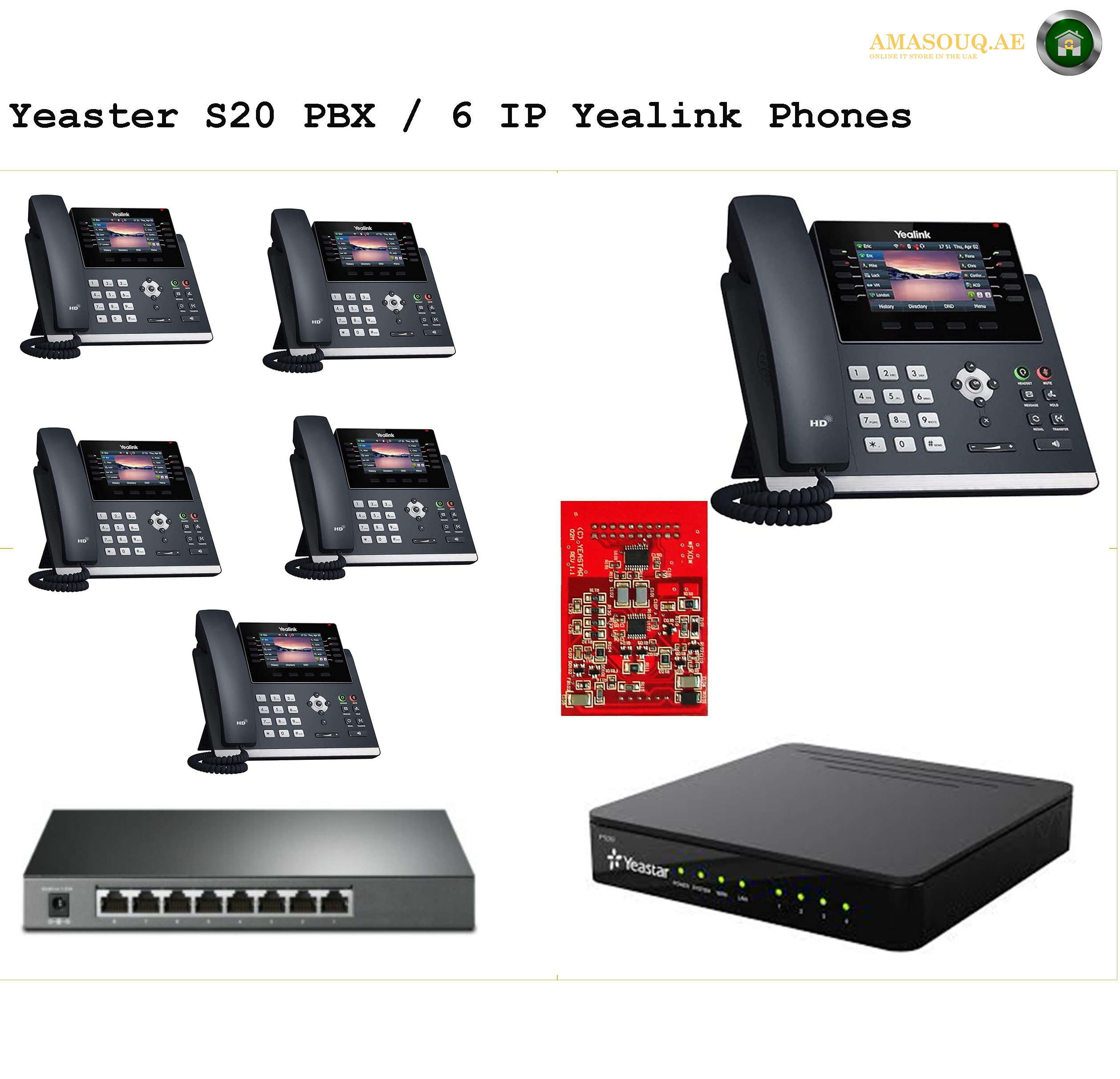 Yeaster - PBX S20 / 6 Yealink / o2 module – YOUR ONLINE TECH STORE