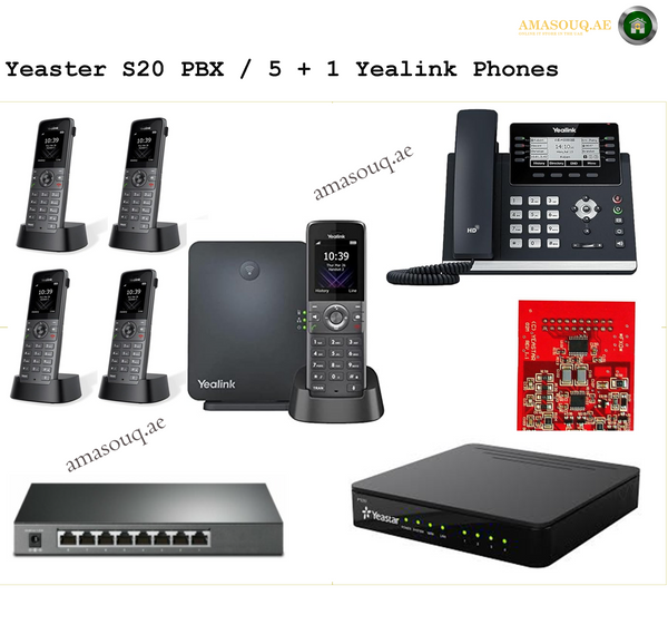 Yeaster - PBX S20 / 5 Yealink Cordless / o2 module – YOUR ONLINE TECH STORE