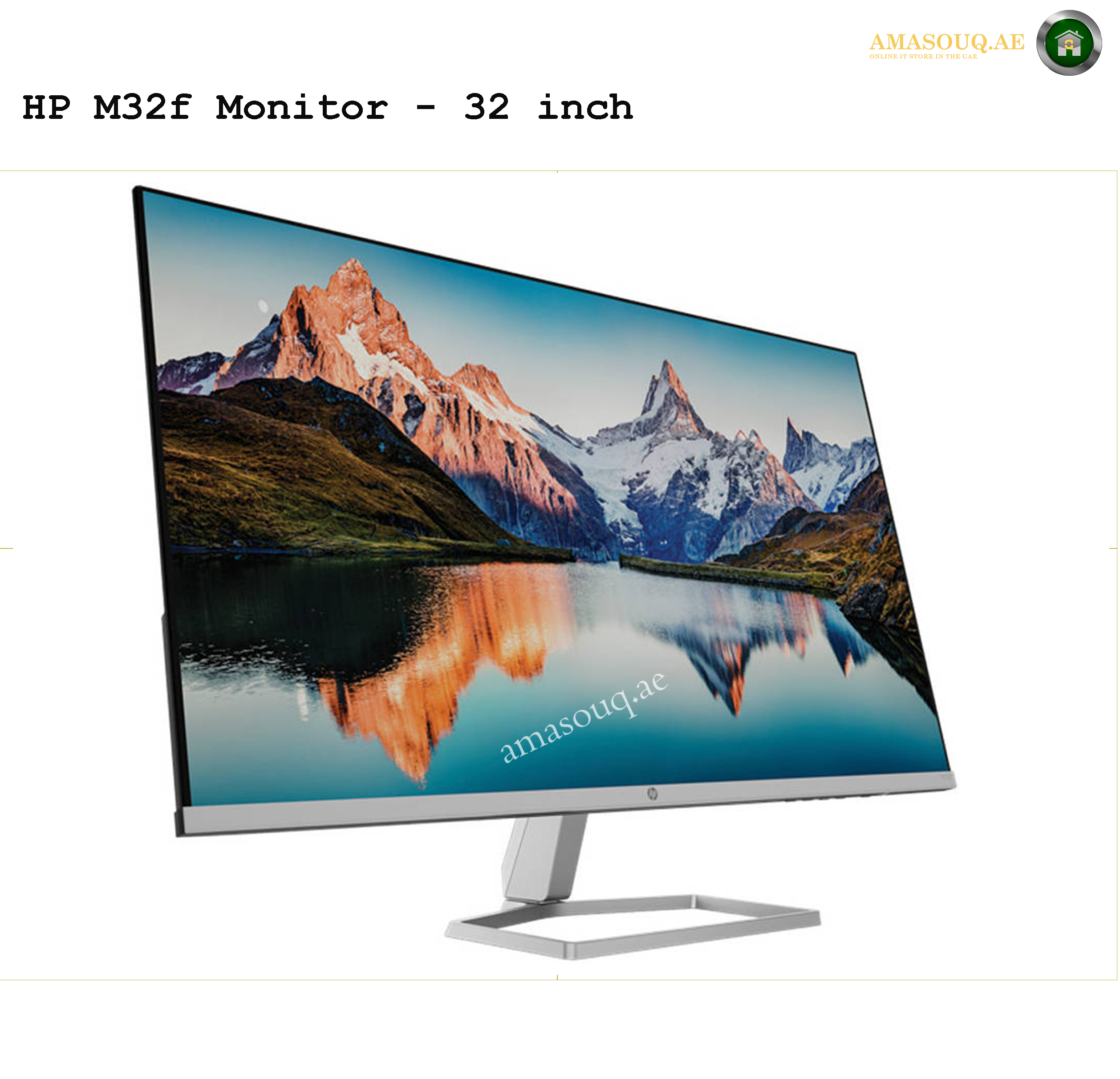 BUY HP Monitor – M32F - 31.5" | Full HD | UAE AMASOUQ.AE – YOUR ONLINE ...